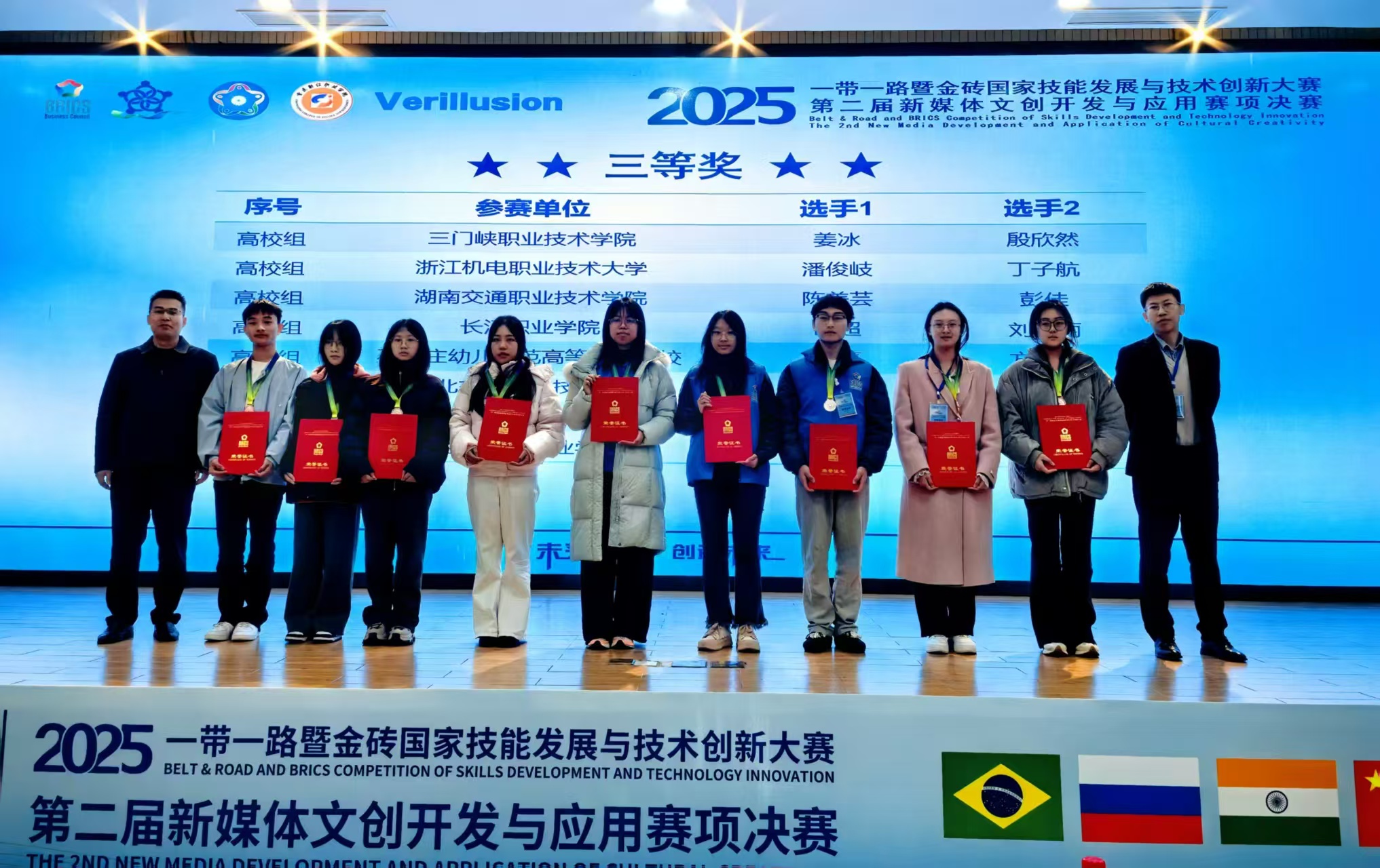 喜报！人工智能学院师生团队在2025“一带一路”暨金砖国家技能发展与技术创新大赛第二届新媒体文创开发与应用赛项全国总决赛中荣获两项铜奖-三门峡 ...